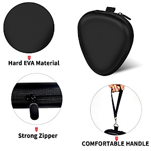 Guitar Picks Holder Case for Acoustic Electric Guitar Holds Over 39 Packs, Variety Pack Bass Picks Storage Pouch Organizer, Guitar Plectrums Bag with Mesh Pocket for Other Accessories (Box Only)