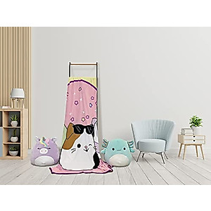 Franco Squishmallows Bedding Super Soft Plush Throw Blanket, 62 in x 90 in