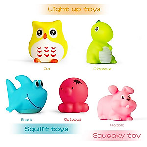 Cylord Bath Toys for Toddlers 1-3, Baby Water Pool Toys with Stacking Cups, for Infant Boy Girl Birthday Gifts 6-12 12-18 Months