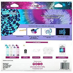 Tulip Glow in The Dark Cosmic 4-Color Tie-Dye Kit with Glow Mix