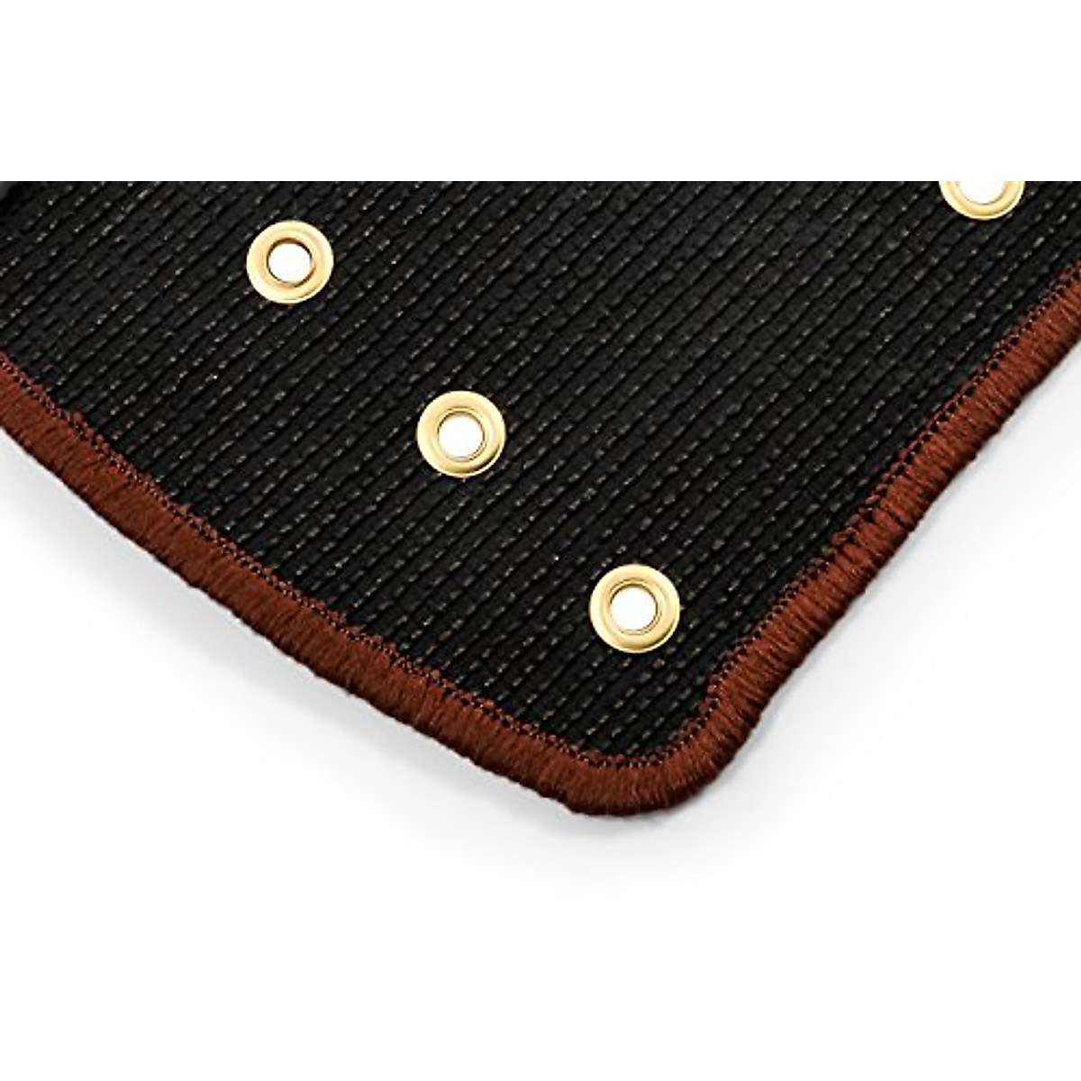 Camco 42949 RV Step Rug ( Premium Radius Wrap Around Step Rug, Turf Material (22" Wide) - Brown)