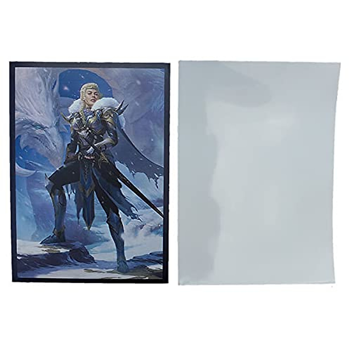Fantasy North - Nala Tolbryth - Dragon Knight (Dormyr) - 100 Smooth Matte TCG Trading Card Sleeves - Fits Magic MTG Commander Pokemon and Other Card Games - Playing Card Sleeves