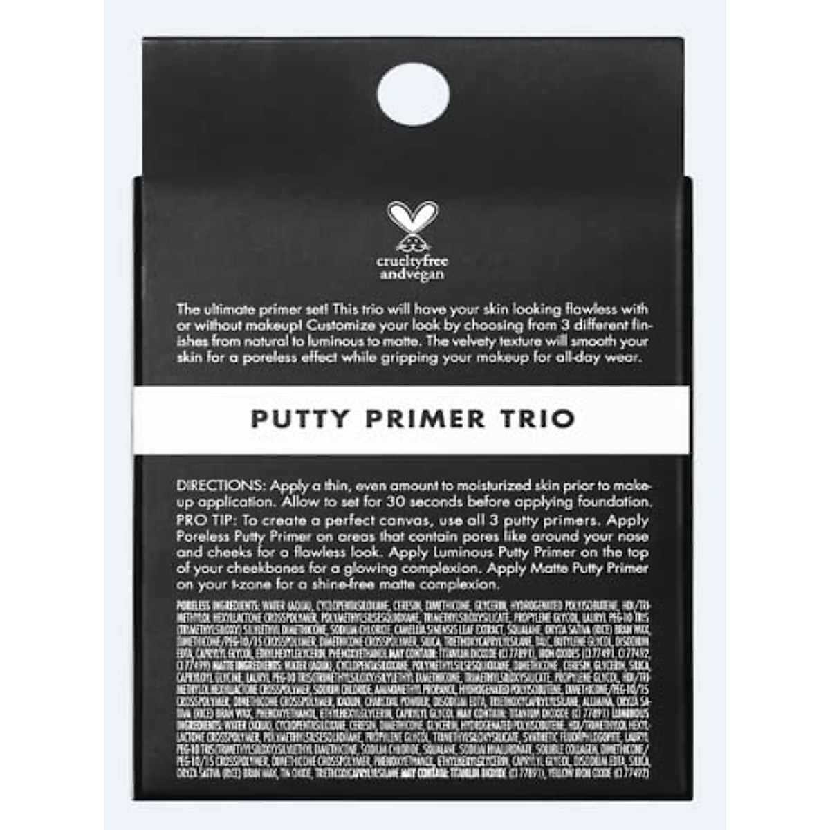 e.l.f. Putty Primer Trio | Includes Poreless Putty, Matte Putty & Luminous Putty | Travel Size | 0.14 Oz (4g) each