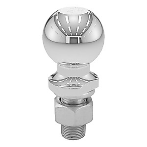 CURT 40067 Chrome Trailer Hitch Ball, 7,500 lbs, 2-5/16-Inch Diameter, 1 x 2-1/8-Inch Shank
