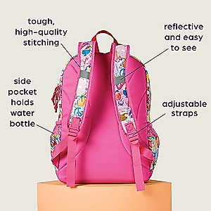 Highlights for Children Backpack for Kids, Weather-Resistant Backpacks for Boys and Girls, Elementary School Kids Bags, Ages 3+ (17" - Rainbow Unicorn - Pink)