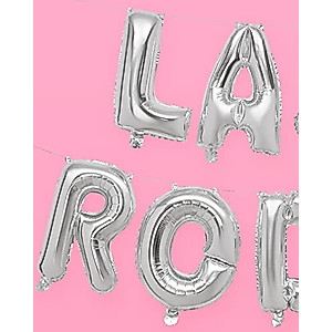 xo, Fetti Last Rodeo Foil Balloons - 16", Silver | Bachelorette Party Decorations, Yeehaw, Bride Supplies, Nashville, Austin, Scottsdale Bach