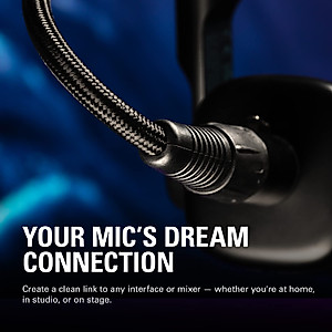 Elgato Wave DX with Cable - Dynamic XLR Microphone with 10ft/3m XLR Cable, Speech optimised for Podcasting, Streaming, Broadcasting, No Signal Booster Required, Works with Any Interface, PC/Mac
