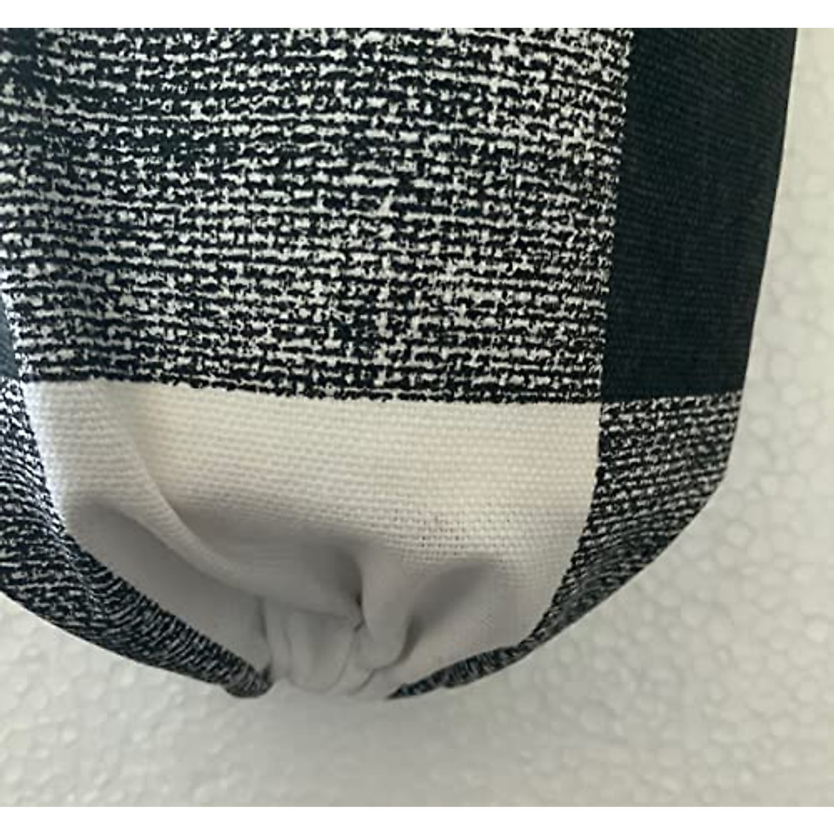 Plastic Bag Holder/plastic bag organizer/grocery bag dispenser (Black and White - Buffalo)