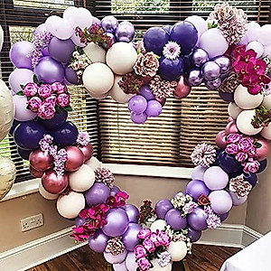 Balloon Column Arch with Base, Heart Shaped Balloon Arch Stand Frame Display Kit for Wedding Birthday Party Background Decor Supplies