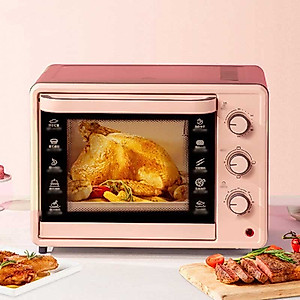 CZDYUF Small Electric Oven Household Baking Multi-Function Automatic Large Capacity Intelligent Cake Machine Home Use (Color : black-JoJo's Bizarre Adventure1, Size : 55 * 42cm)
