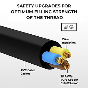 CASIMY 24V AC Adapter Charger Compatible with Epson Perfection Scanner V500 V600 V700 V750 V800 V850 PRO 3170 J221A J221 J252A J252 B11B178011 TM-P80 Workforce Photo Printer Power Supply Cord