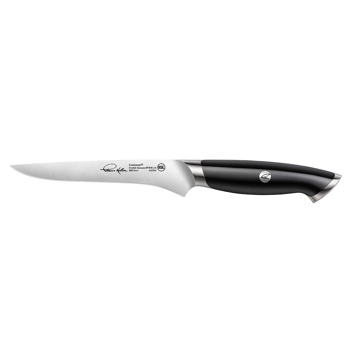 Cangshan Thomas Keller Signature Collection Swedish Powder Steel Forged, 6-Inch Boning Knife, Black