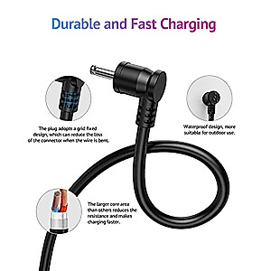 Ayotu Weatherproof Solar Panel for Stick Up Cam Battery/Plug-in 3rd Gen/2nd Gen & Spotlight Cam Battery, 3.8M/12ft Charging Cable with Wall Mount (NOT Include Camera),Black