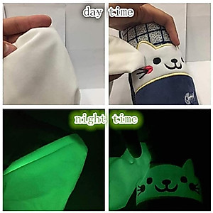 Yimisya 1 Yard Glow in The Dark Fabric Luminous Soft Polyester Fabric for DIY Craft Supplies 39" x 57"
