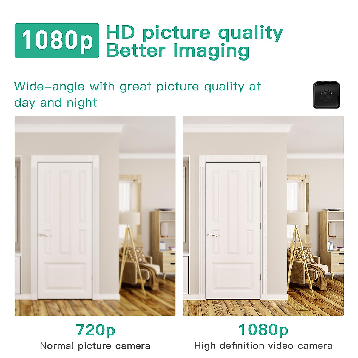 OLYAXEN Mini Spy Camera WiFi Hidden Camera Night Vision 4K HD Spy Cam for Home Security Easy to Set Wireless Indoor Smallest Camera with Motion Detection IP Camera Remote Viewing