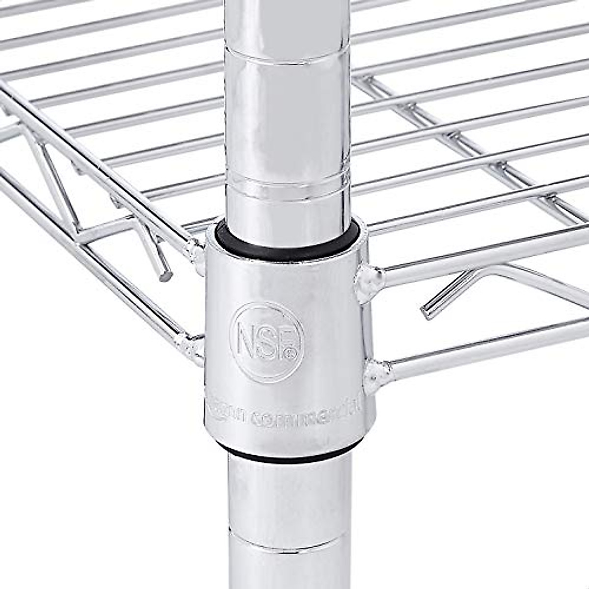 AmazonCommercial Heavy-Duty Stainless Steel Top Work Table, NSF Certified, 24" W x 20" D x 36" H