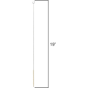 Redecker Natural Pig Bristle Hose Brush, Cleans Thin Tubes and Pipes, 19-Inches Long with 2/5-Inch Diameter, Made in Germany