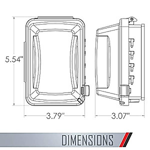 TayMac MM410C Single Horizontal/Vertical Mount 1-Gang Weatherproof In-Use Electrical Outlet Cover for Home Improvement, 2.75 in, Clear