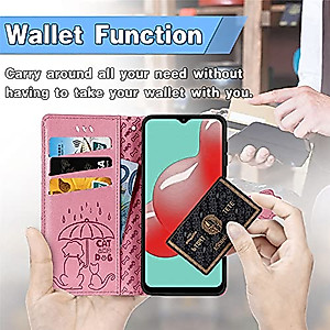 ONV Wallet Case for Oppo Realme 7 Pro - Adjustable Strap Sparkly Animal Leather Folio Cover Card Holder Anti-Shock Stand Magnet Flip Case for Oppo Realme 7 Pro [MG] -Pink