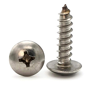 Phillips Truss Head Sheet Metal Screws 18-8 Stainless Steel - #12 x 3/4" Qty-100