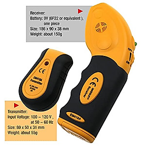 allsun AC 100-120V Circuit Breaker Finder,Miniature Circuit Detector,Non-Contact Voltage Sensor LED Auto-Sensing Receiver Transmitter,Locate AC Circuits/Fuses Socket Plugs