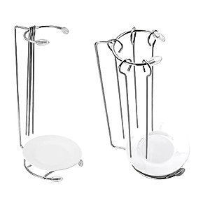 Hemoton 2 Sets BBQ Skewer Set Brazilian Barbecue Skewer Stand Stainless Steel Barbecue Skewers Holder Stand Rack for Chicken Sausage Meat