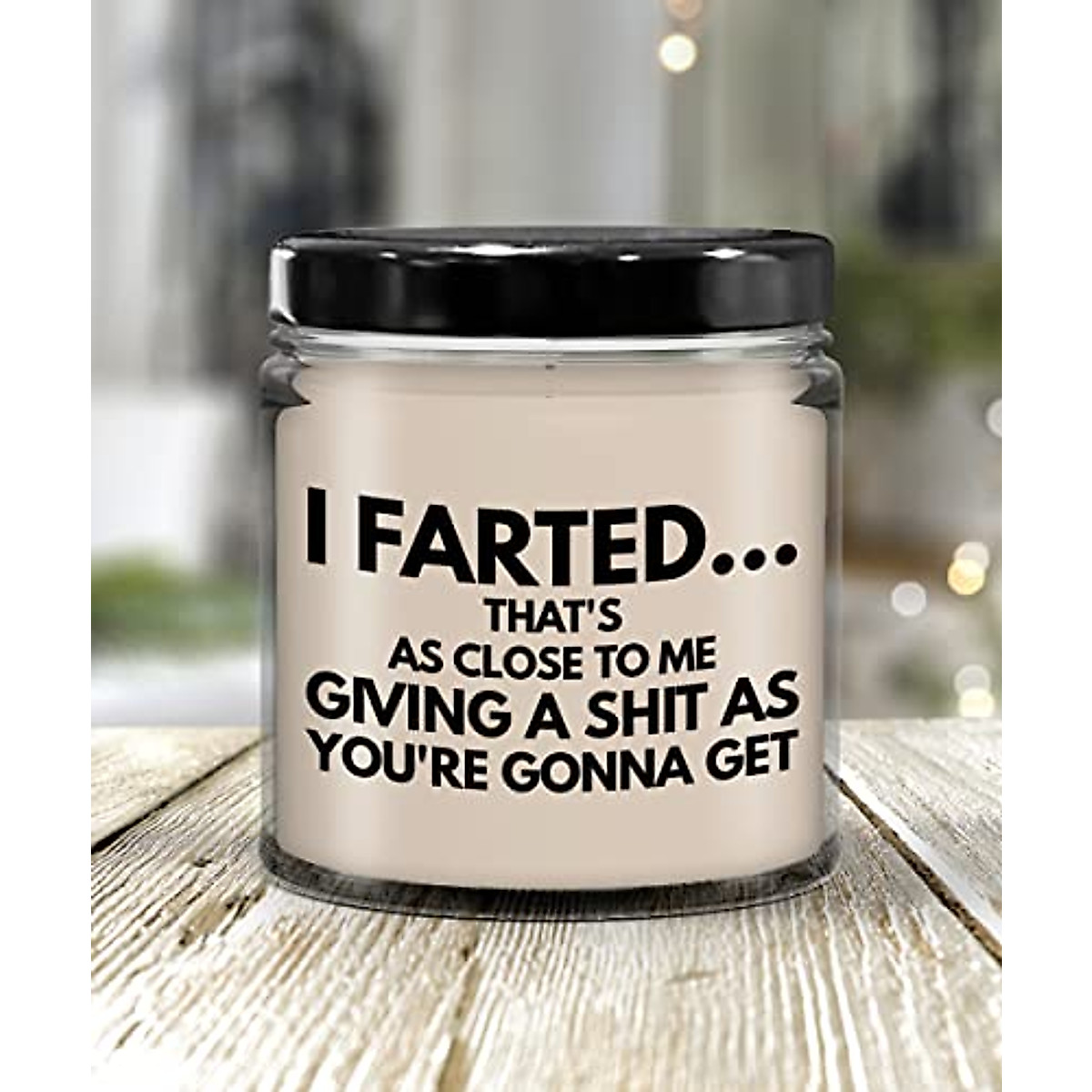 The Improper Mug Fart Candle for Friends or Coworker I Farted IDGAF Funny Gag Jokes Adult Humor Rude Sarcastic 9 Oz. Vanilla Scented Soy Wax