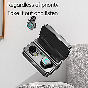 Wireless Earbuds Bluetooth Headphones in Ear with Bluetooth 5.2 Deep Bass LED Display IPX7 Waterproof Earbuds for Sport and Work,High-Definition Calls