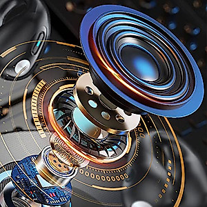 HCPBRS 2023 New Wireless Ear Clip Bone Conduction Headphones, Open Ear Headphones Mini Bone Conduction Headphones, Bluetooth Sports Headphones Wireless Earbuds with Earhooks (X- Black)