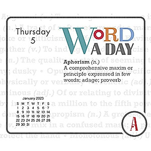 2023 Word a Day Day-at-a-Time Box Calendar