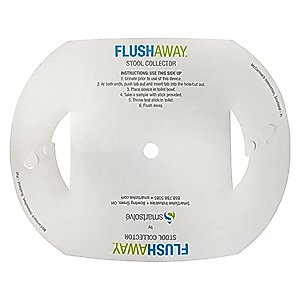 American FlushAway Single-Use Stool Collector by SmartSolve, white (11.25 x 16.38 x 0.25 inches; 1.23 ounces)