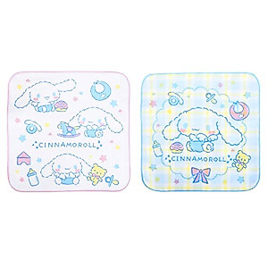 Set of 2 Cinnamoroll Mini Towel Gauze & Terry Cotton on Both Side 100% Cotton Soft & Breathable