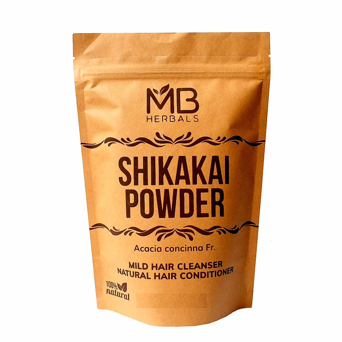 MB Herbals Shikakai Powder 454g | 1 lb | 16 oz | Natural Hair Cleanser & Conditioner | 100% Pure Acacia concinna Fruit Pods Powder from Wildcrafted Shikakai