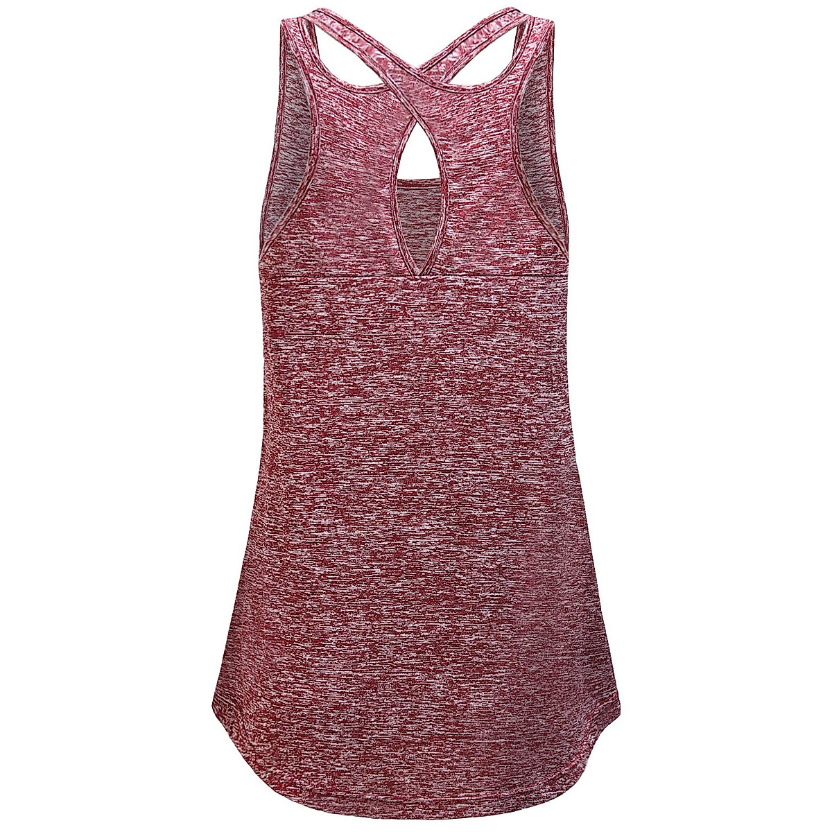 MOQIVGI Activewear for Women,Sleeveless Yoga Tops Ladies Energetic Pilate Gym Clothes Breathable Cool Athletic Workout Outfits Round Neck Form Fitting Summer Tanks Red X-Large