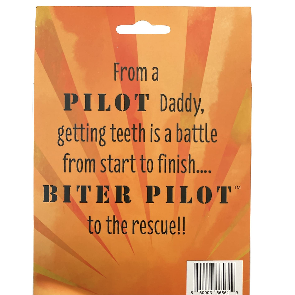 TOPGUM Biter Pilot Airplane Teething Toy 100% Natural Havea Rubber
