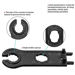 Carkio Solar Crimping Tools Crimper Compatible with Solar Panel 2.5-6.0mm² PV Cable and Connector Male Female Solar Cable Connection