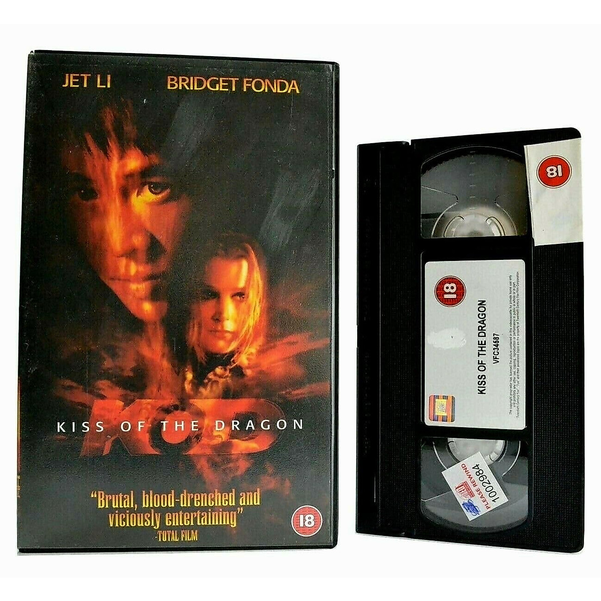 Kiss Of The Dragon: Jet Li - Martial Arts - Action - Large Box - Ex-Rental - VHS_AB