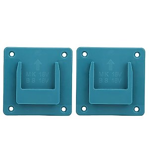 2pcs Electric Tool Holder Power Machine Storage Rack for Makita 18V Electric Tool(Cyan)