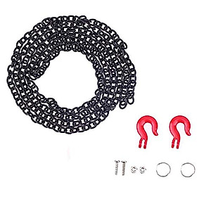 LAFEINA 1/10 Scale RC Tow Chain Trailer Hook Decorative Accessories for 1:10 RC Rock Climbing Crawler SCX10 TRX-4 Wraith D90 Tamiya CC01 Redcat Decor Parts