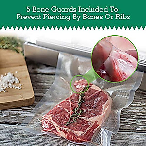 ULTTY Vacuum Sealer Bags for Food Saver - Suitable all Popular Vacuum Sealers, 100% BPA-Free | 2 Vacuum Sealer Rolls 8 inch X 20ft & 11 inch X 20ft