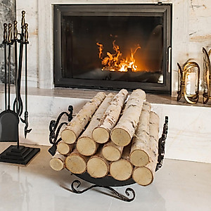 Prsildan 12 Pack White Birch Logs for Fake Fireplace Decorative Natural Birch Tree Branches Wood DIY Fire Logs Crafts for Indoor Outdoor Gas Faux Fireplace Filler Decoration (0.8"-1.6" Dia)