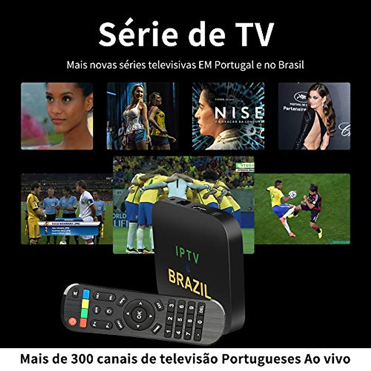 BOMIX IPTV6 Brazil HD 4K Video Player with 16GB Storage, OS Android 9, Different Languages