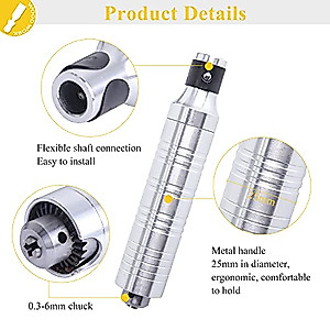 YUCHENGTECH Flex Shaft Rotary Tool Flexible Shaft Grinder Rotary Tool Electric Chisel Electric Wood Carving Tools for Wood Carving Buffing polishing Sanding 18000-20000RMP (110V)