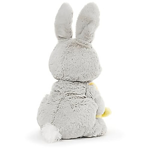 GUND Amazon Exclusive Easter Bunny with Basket and Easter Eggs, Easter Decorations, Bunny Stuffed Animal for Ages 1 and Up, Gray, 10"