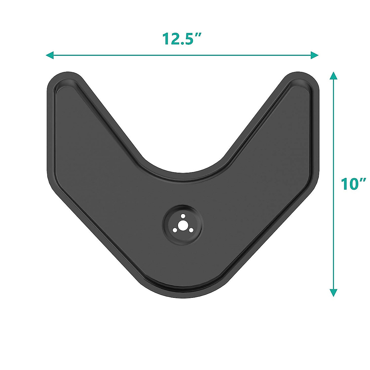 WALI Monitor Mount Free Standing Large V-Shape Base Accessory for WALI Monitor Mounting System (MFB), Black