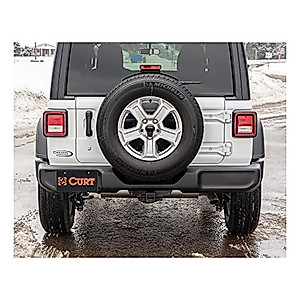 CURT 13392 Class 3 Trailer Hitch, 2-Inch Receiver, Compatible with Select Jeep Wrangler JL , Black