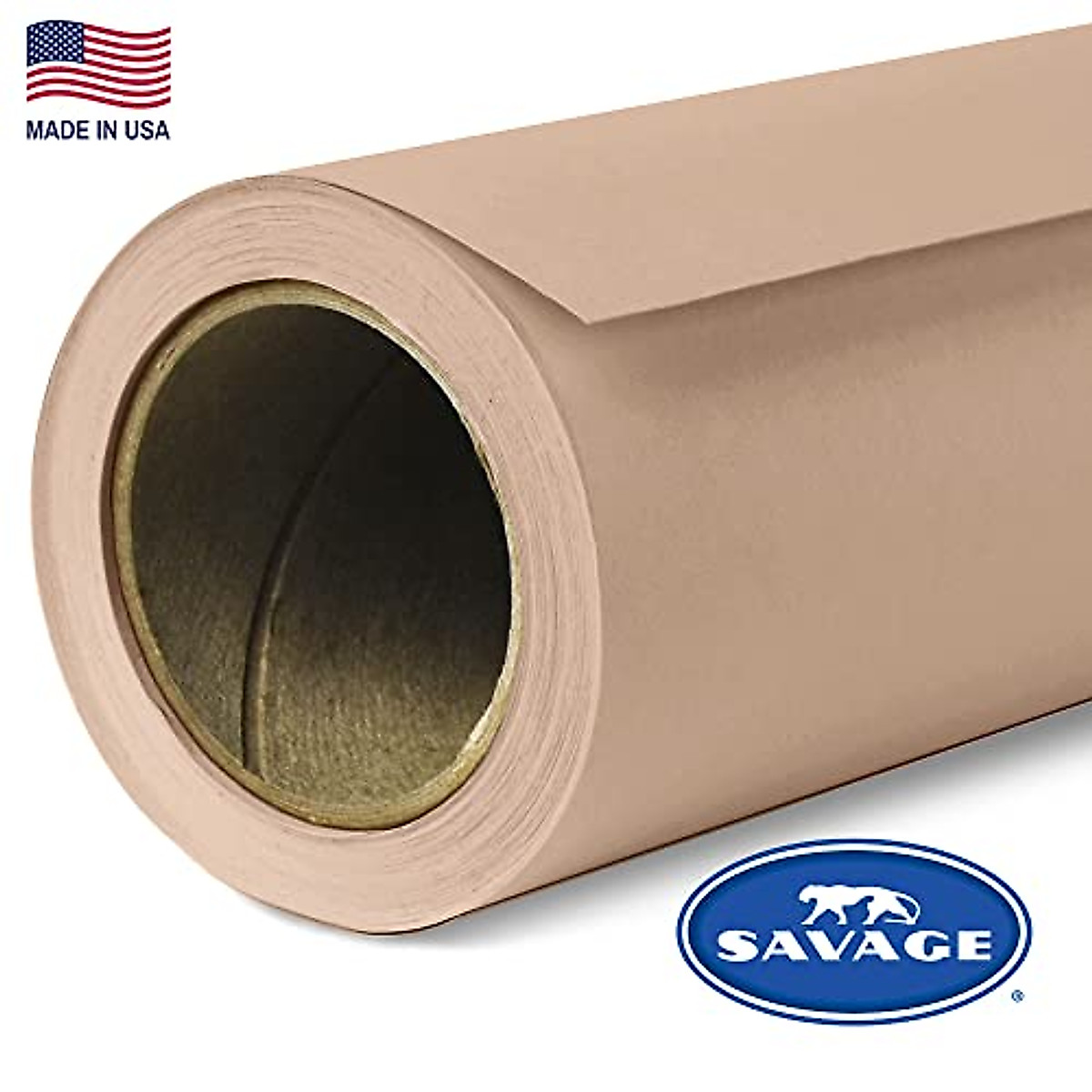 Savage Seamless Paper Photography Backdrop - Color #53 Pecan, Size 107 Inches Wide x 36 Feet Long, Backdrop for YouTube Videos, Streaming, Interviews and Portraits - Made in USA