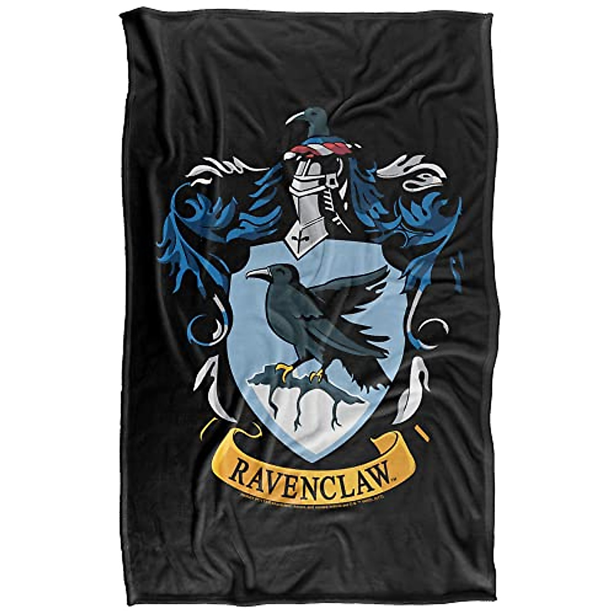 Harry Potter Ravenclaw Crest Black Silky Touch Super Soft Throw Blanket 36" x 58",Ravenclaw Crest