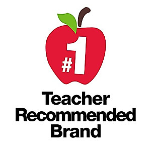 Fiskars Kids Scissors, Left Handed Scissors for Kids, Scissors for school, SoftGrip, 5 Inch, Blue Lightning