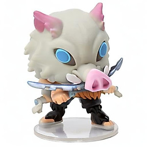 POP Demon Slayer - Inosuke Hashibira Funko Vinyl Figure (Bundled with Compatible Box Protector Case), Multicolor, 3.75 inches